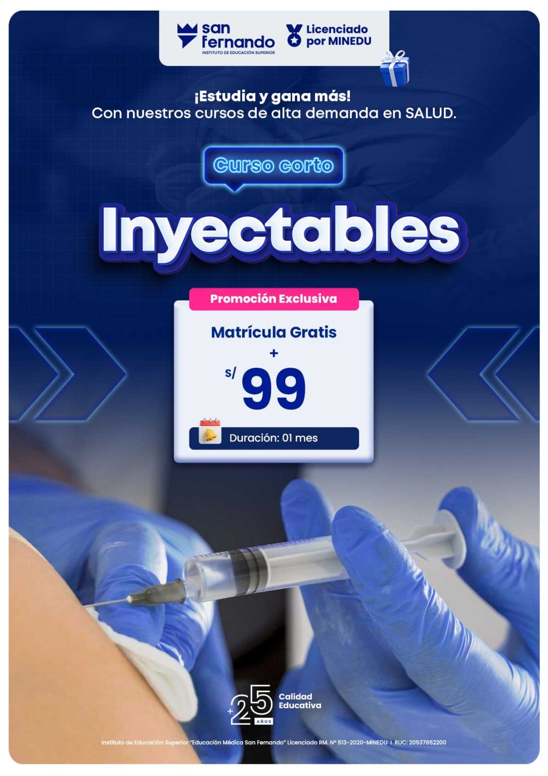 Curso de Inyectables | Instituto San Fernando